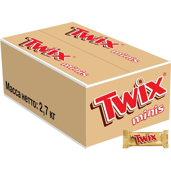 Конфеты шоколадные Twix Minis 2,7 кг купить на OZON по низкой цене (1731707054)