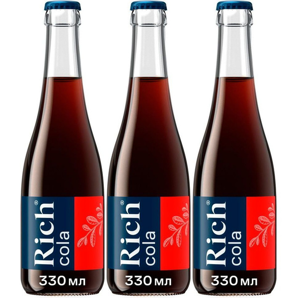 Характеристики Газированный напиток Rich Cola 330 мл, набор: 3 штуки подробное описание товара ...