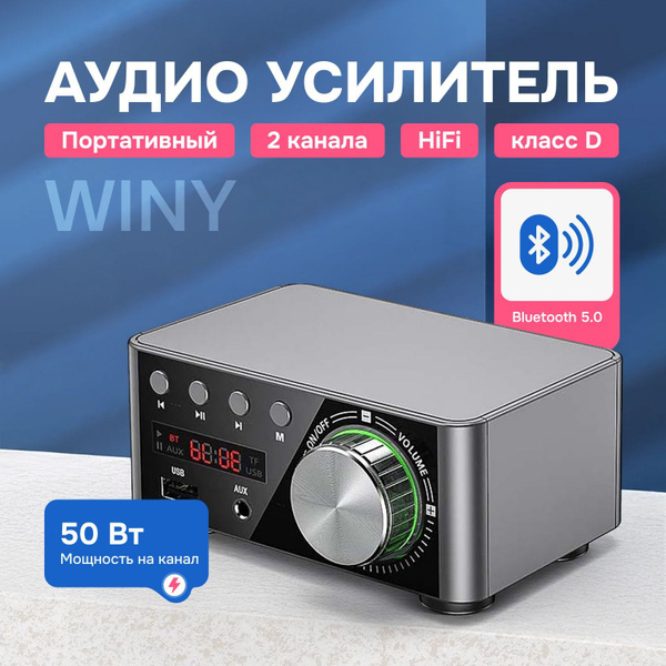 Портативный аудио усилитель WINY HiFi класс D, Bluetooth 5.0 купить на OZON по низкой цене ...