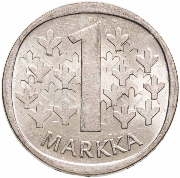 Финляндия 1 markka марка 1968, Серебро 350, в сохранности UNC купить на OZON по низкой цене ...
