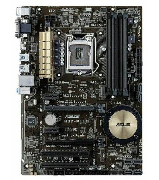 Материнская плата Socket 1150 Asus H97-PLUS купить на OZON по низкой ...