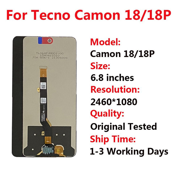 Дисплей для Tecno Camon 18CH6/18P CH7/X6812/18T,дисплей в сборе с ...