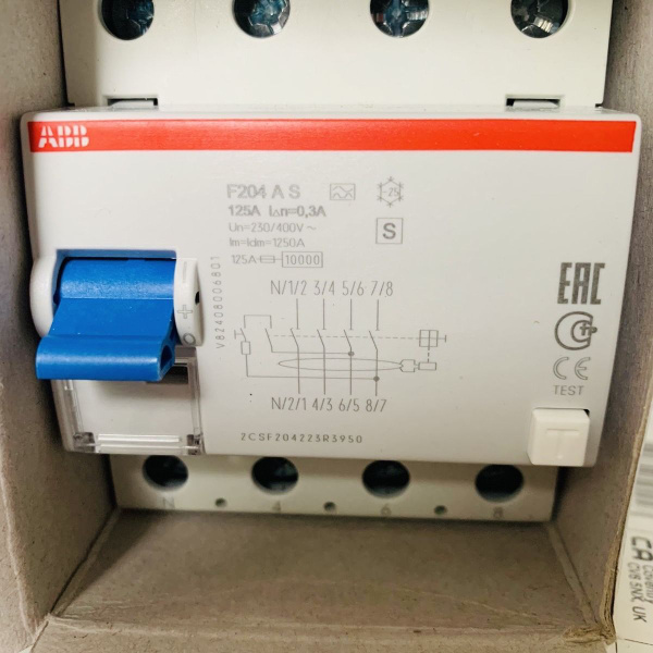 F204 A S 125/0.3 (левый N) узо селективное (ВДТ) 2CSF204223R3950 купить на OZON по низкой цене ...