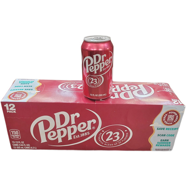 Dr Pepper, Газированный напиток Классика 23, 355 мл х 12шт ., США купить на OZON по низкой цене ...