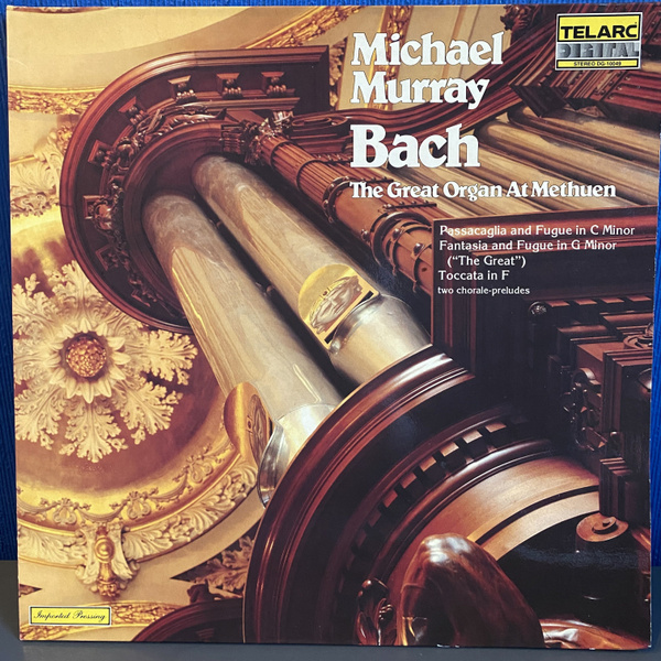 Bach. Michael Murray. The Great Organ At Methuen. Telarc. Бах (NM ...