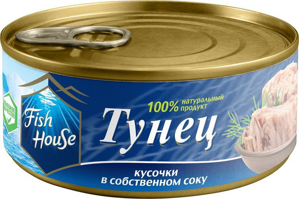 Тунец Fish House кусочки в собственном соку 185г купить на OZON по ...