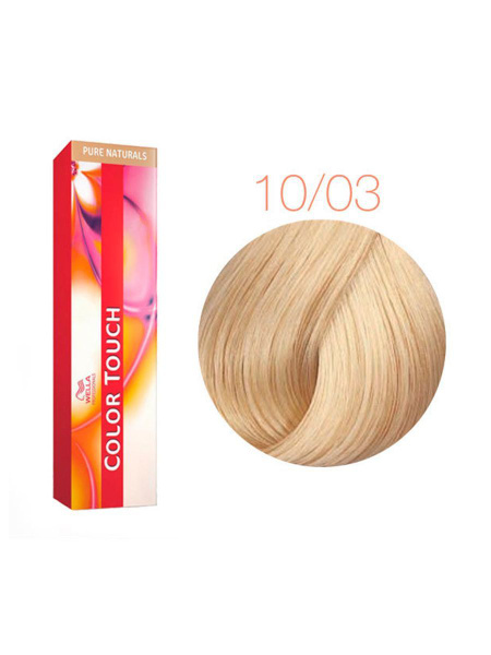 Краска Wella Color Touch 10/03 Pure Naturals для волос купить на OZON ...