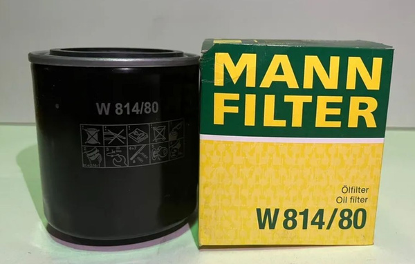Фильтр масляный MANN FILTER W814/80 купить на OZON по низкой цене ...