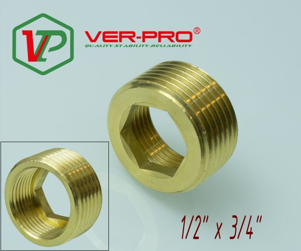 Футорка латун ПОД ШЕСТИГРАННИК 1/2 г. х 3/4 ш. ViEiR купить на OZON по низкой цене (1771213684)