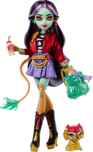 Кукла Монстер Хай Джинафаер Лонг с питомцем Юн Юн Monster High Jinafire Long Doll G3 купить на ...
