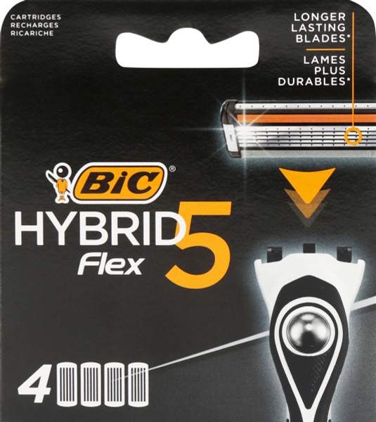 Картриджи для бритвы BIC Flex 5 Hybrid, 4шт купить на OZON по низкой ...