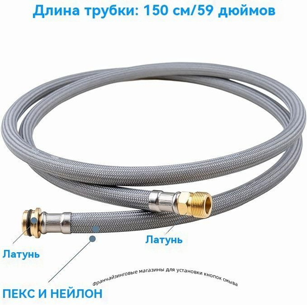 Замена шланга выдвижного крана, совместимого с гибким душем Grohe ...