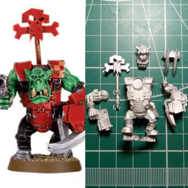 Nob w/Power Claw 1999 Space Orks Warhammer миниатюра металл купить на ...