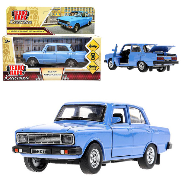 Машина металлическая азлк Москвич-2140sl AZLK2140M-12-BU купить на OZON ...