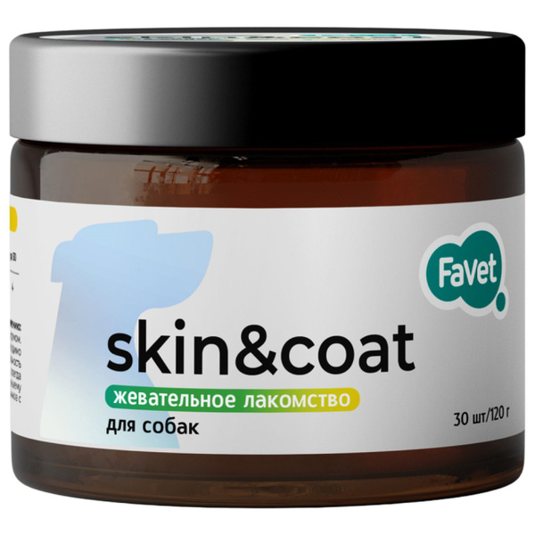 Favet Функциональное лакомство MultivitaminDog Soft Chews для кожи и ...