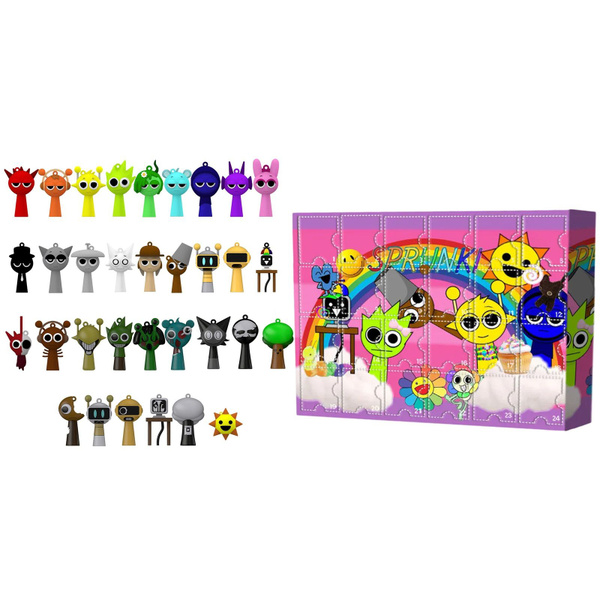Адвент-календарь blind box 24-х сетчатый календарь обратного отсчета ...