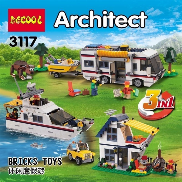 Конструктор Architect Decool Кемпинг 3 в 1, Creator 31052, 792 деталей, 2 минифигурки купить на ...