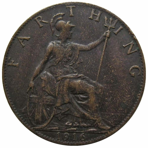 Старинная монета Великобритании 1 фартинг 1916 г. купить на OZON по низкой цене (1115946172)