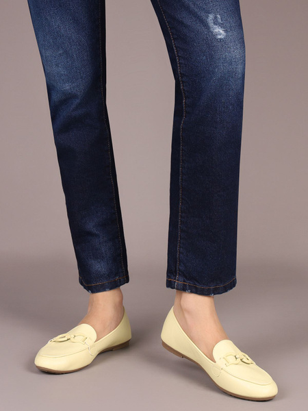 Лоферы Женский Instreet желтый, размер 40 Без каблука На любой сезон 5 Без застёжки Россия ...