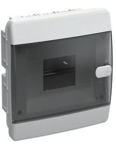 Корпус пластиковый ЩРВ-П-8 IP41 черная прозрачная дверь UNION Compact IEK UIC-KP12-V-08-41-K01 ...