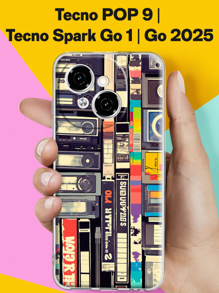 Силиконовый чехол на Tecno Spark Go 1 Tecno Pop 9 Tecno Spark Go 2025 Кассеты для Текно