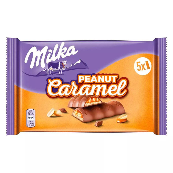 Шоколад молочный Milka Riegel Peanut Caramel 185гр (Германия) купить на ...