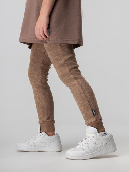 Легинсы Девочки BODO светло-коричневый Кашкорсе, Лайкра Спортивный, размер 116, 122 На любой ...