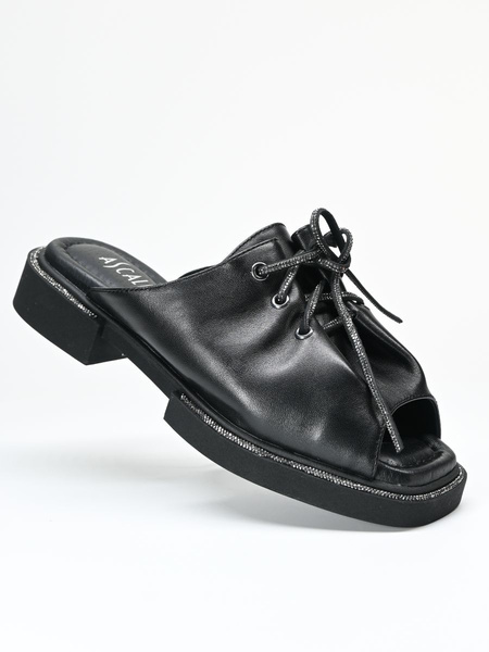 Сабо Женский Ascalini Натуральная кожа 9, размер 41 Стандартный низкий (до 4 см) Россия Да ...