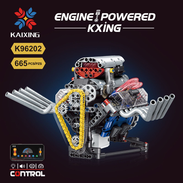 Конструктор двигателя V8(665 деталей), игрушка Имитационный ...