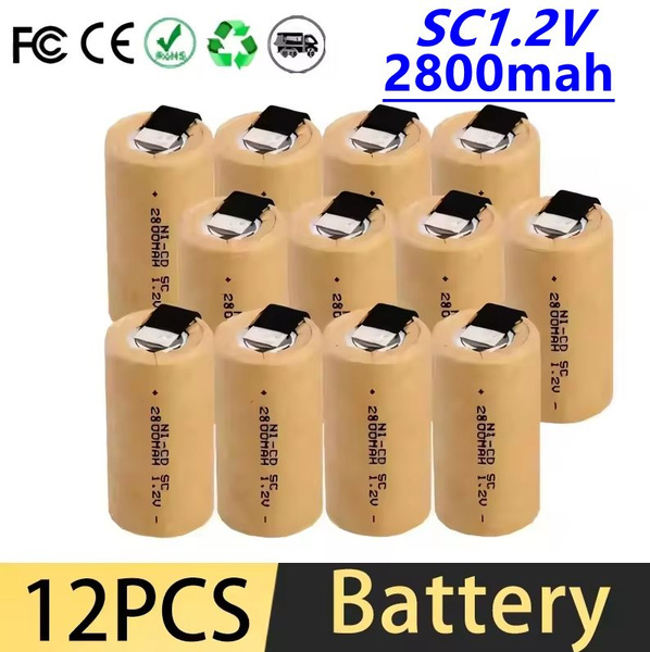 Замена никеля NI - CDSC, 2800 мАч мощный 1.2V электрический инструмент для зарядки аккумулятора ...