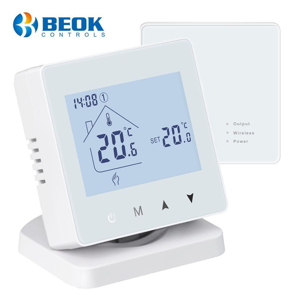 Беспроводной термостат/терморегулятор Beok с питанием от батареи для ...
