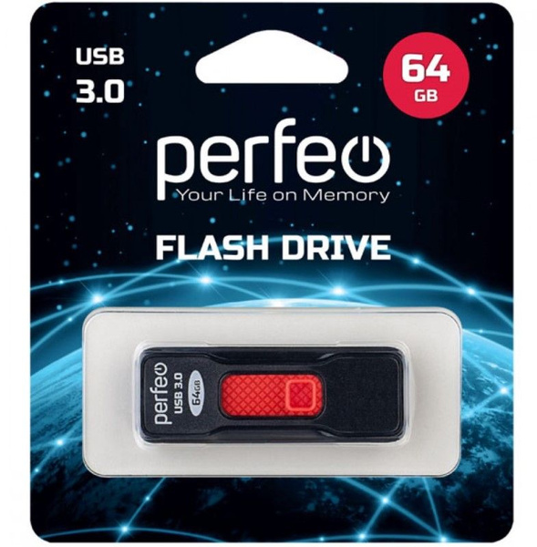USB-флеш-накопитель Perfeo S05_PF_S05B064_USB3.0_BOX 64 ГБ купить c доставкой на OZON по низкой ...