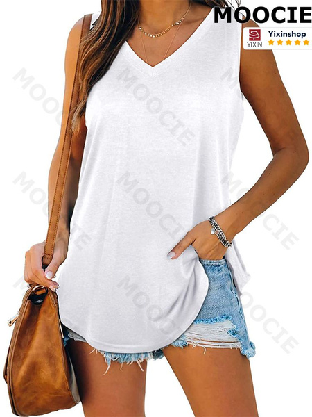 Майка Женский MOOCIE белый, размер 42 Хлопок Домашний Китай Однотонный купить c доставкой на ...