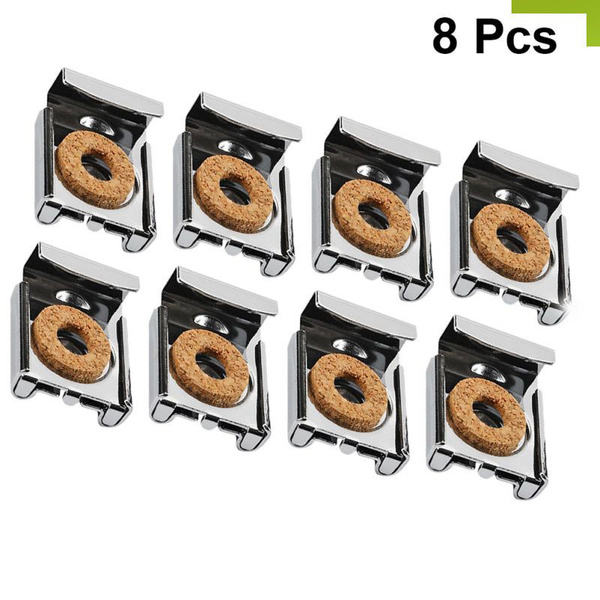 8 шт. Кронштейны для подвешивания, пружинные зажимы для зеркал, стеклянные крепежные клипсы ...