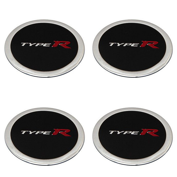 Наклейки на диски Type R 60 мм металл 4 шт купить c доставкой на OZON ...