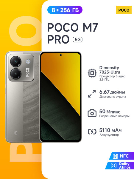 Смартфон Poco M Pro 256 ГБ 8 ГБ Серый OLED/AMOLED купить c доставкой на ...