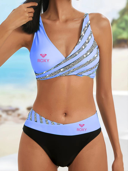 Купальник раздельный Женский Roxy черный, размер 42 Плавание Хлопок купить c доставкой на OZON ...