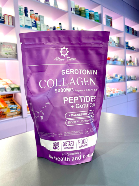 Altun Deva seratonin Collagen 9000mg / 90 Мармеладок с коллагеном 9000мг купить на OZON по ...