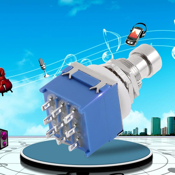 9-контактный 3PDT гитарный блок педалей эффектов Stomp Foot Metal ...