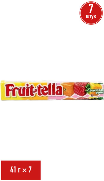 Конфеты жевательные Fruittella Ассорти 41 г, набор: 7 штук купить на OZON по низкой цене ...