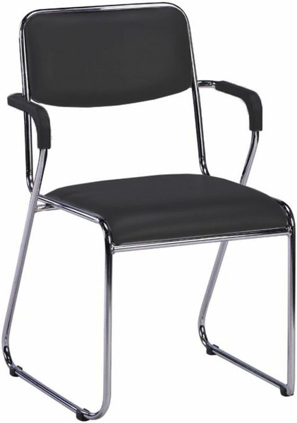 Кресло для посетителей Everprof Fix Plus Экокожа Черный (EP-Fix Plus PU Black) купить на OZON по ...