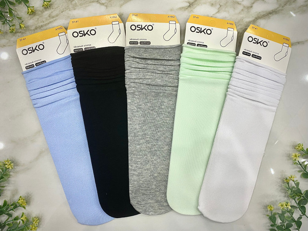 Комплект носков Женский Osko, размер 38, 39 разноцветный купить c доставкой на OZON по низкой ...