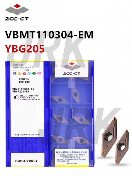 VBMT110304-EM-YBG205 ZCC.CT Токарные пластины 10 шт купить на OZON по ...