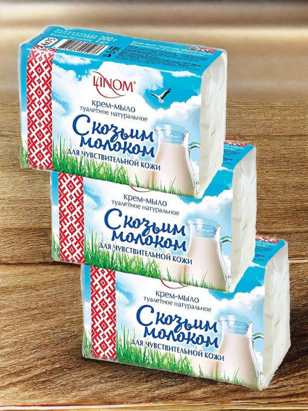 12шт натуральное крем-мыло "С козьим молоком" для чувствительной кожи ...