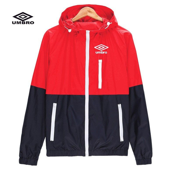 Ветровка Мужской, Женский UMBRO красный Полиэстер, размер 48, 50 На любой сезон облегающий ...