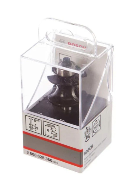 Фреза профильная полукруглая BOSCH (63 мм; R6 мм; хвостовик 8 мм) по ...