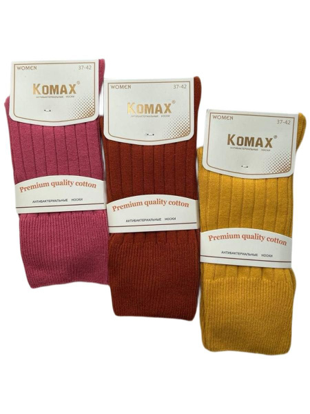 Носки Женский KOMAX, размер 36, 37 Хлопок На любой сезон желтый ...