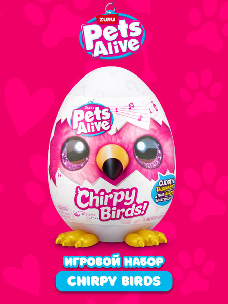 Интерактивная игрушка птичка Zuru Pets Alive 9537 для детей 3-12 лет ...