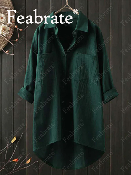 Рубашка Женский Feabrate зеленый Однотонный, размер 58 Пуговицы Китай купить c доставкой на OZON ...