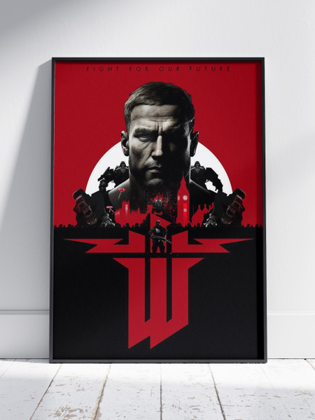 Постер HEAVEN POSTER Люди, Арт Wolfenstein The New Order 4, 30 21 ...